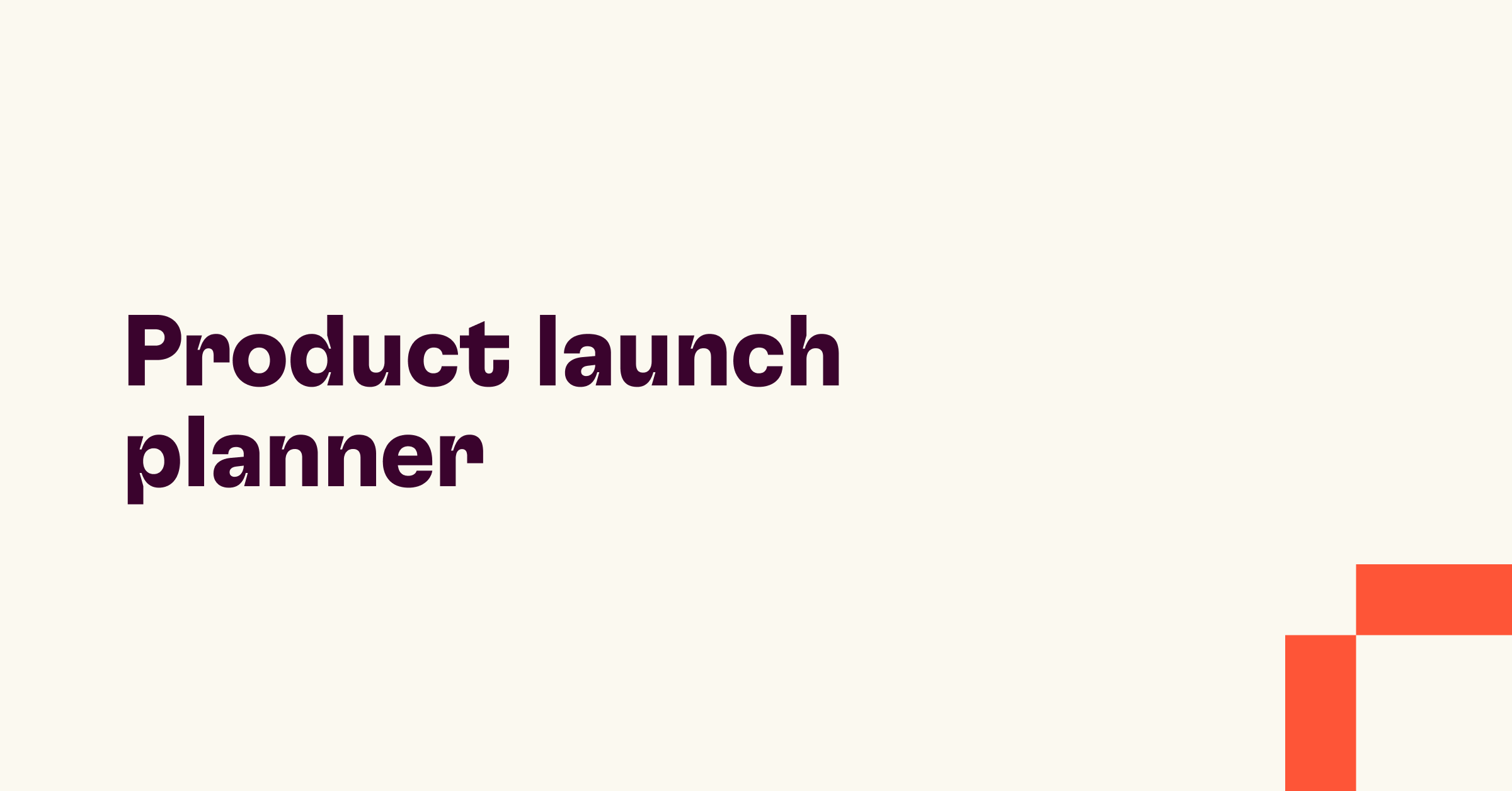 Product launch planner | Rows template