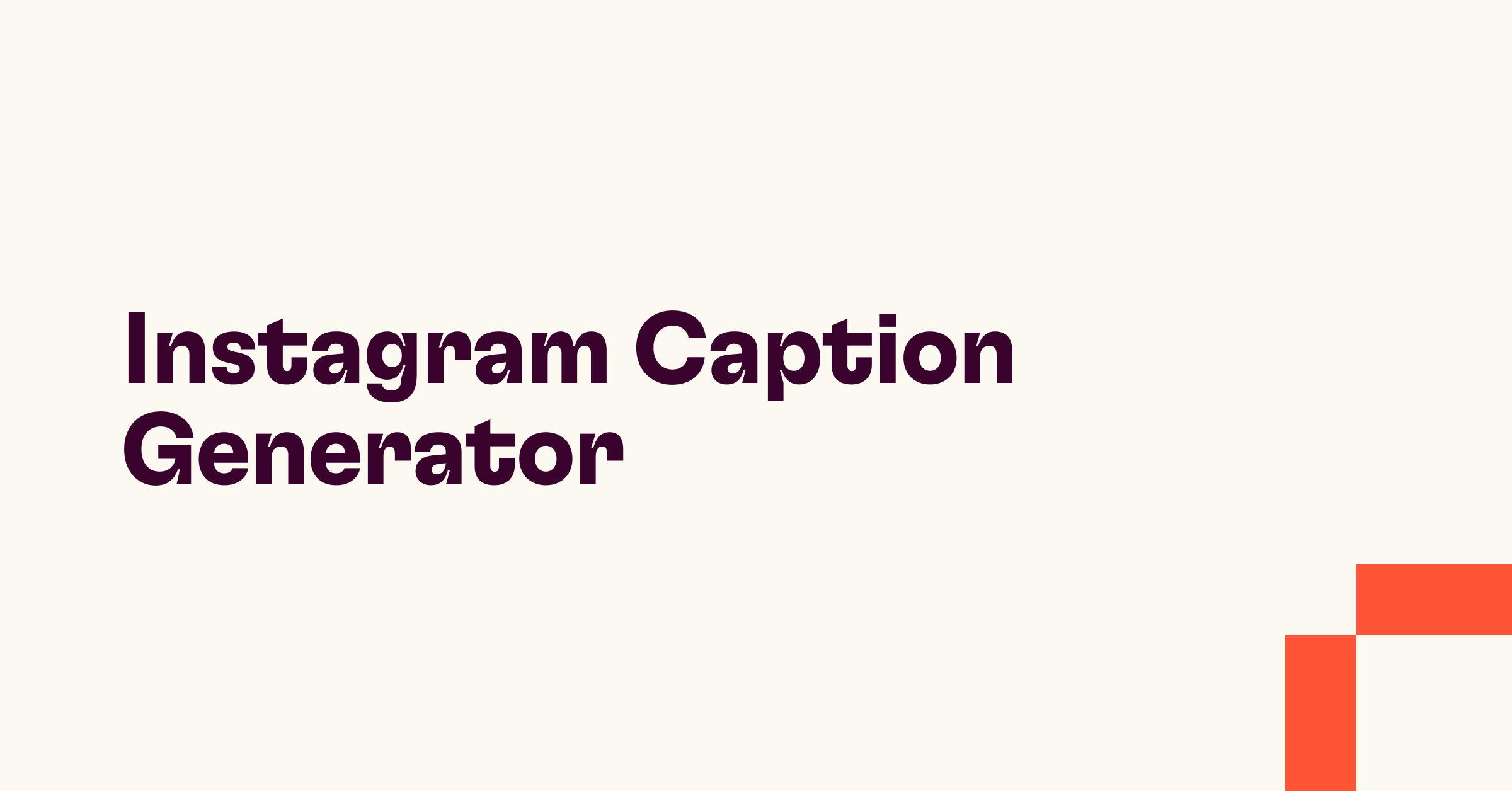 Instagram Caption Generator