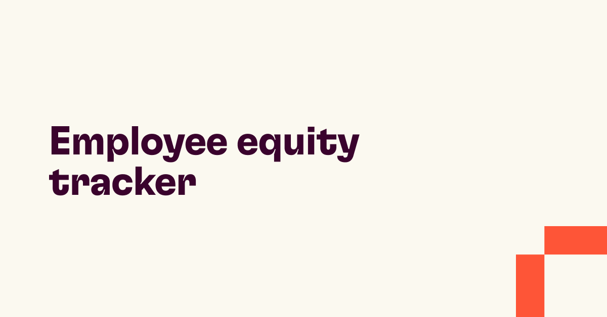 Employee equity tracker | Rows template