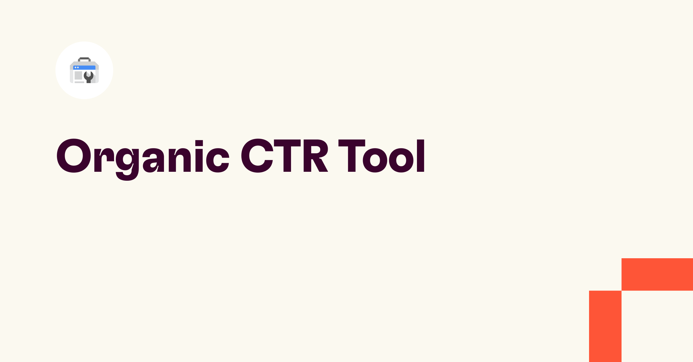 Organic CTR Tool | Rows template