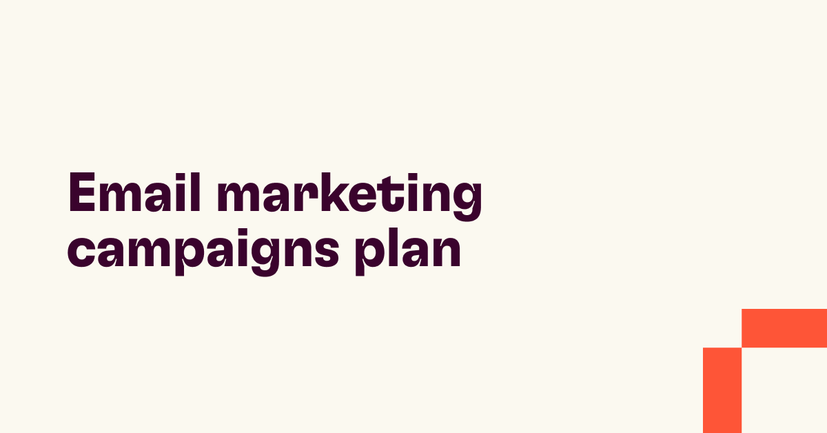 Email marketing campaigns planner | Rows template