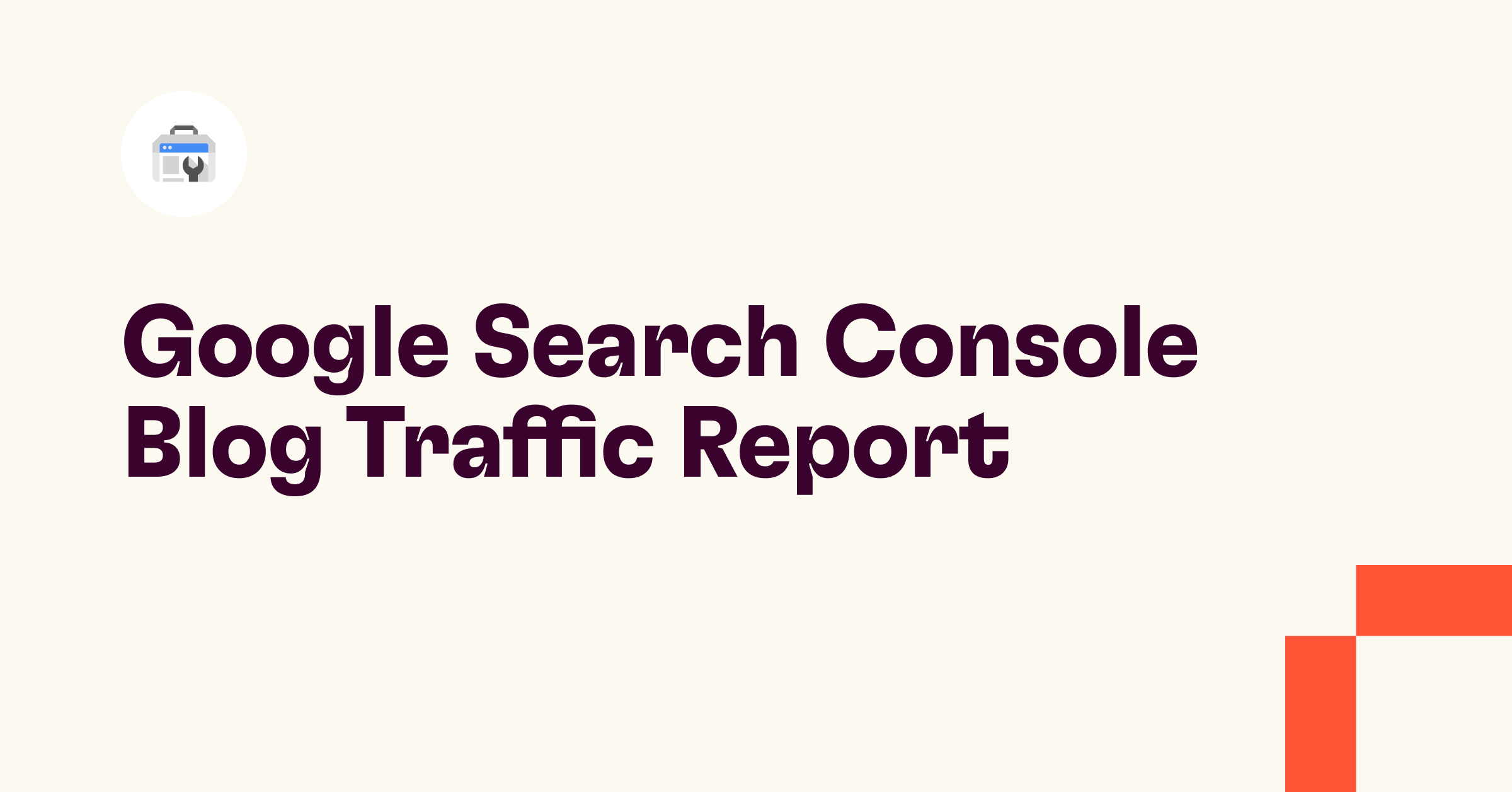 Google Search Console Blog Traffic Report | Rows template