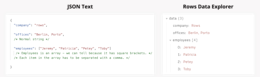 Parsing JSON Rows