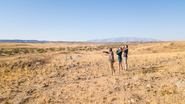 Approaching the elusive Black rhino on foot