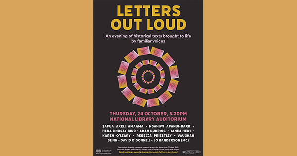 Letters out loud | National Library of New Zealand