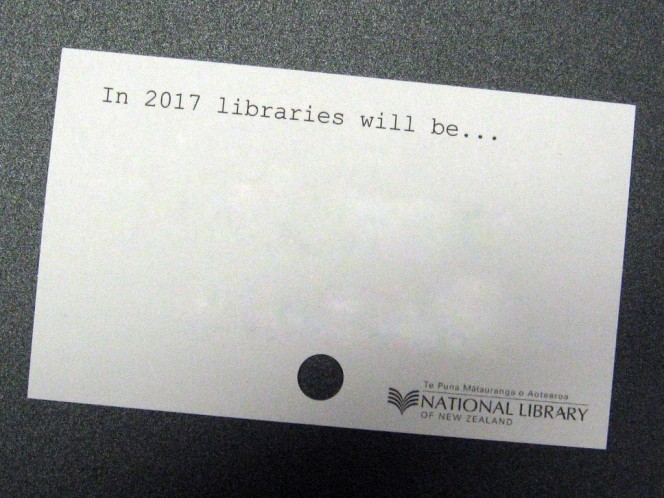 In 2017 libraries will be... | National Library of New Zealand
