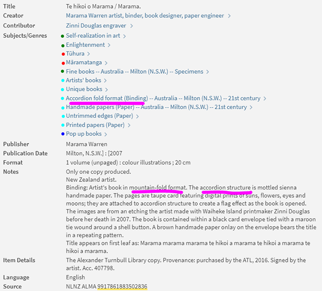 Cataloguing the Marama Warren collection | National Library of New Zealand