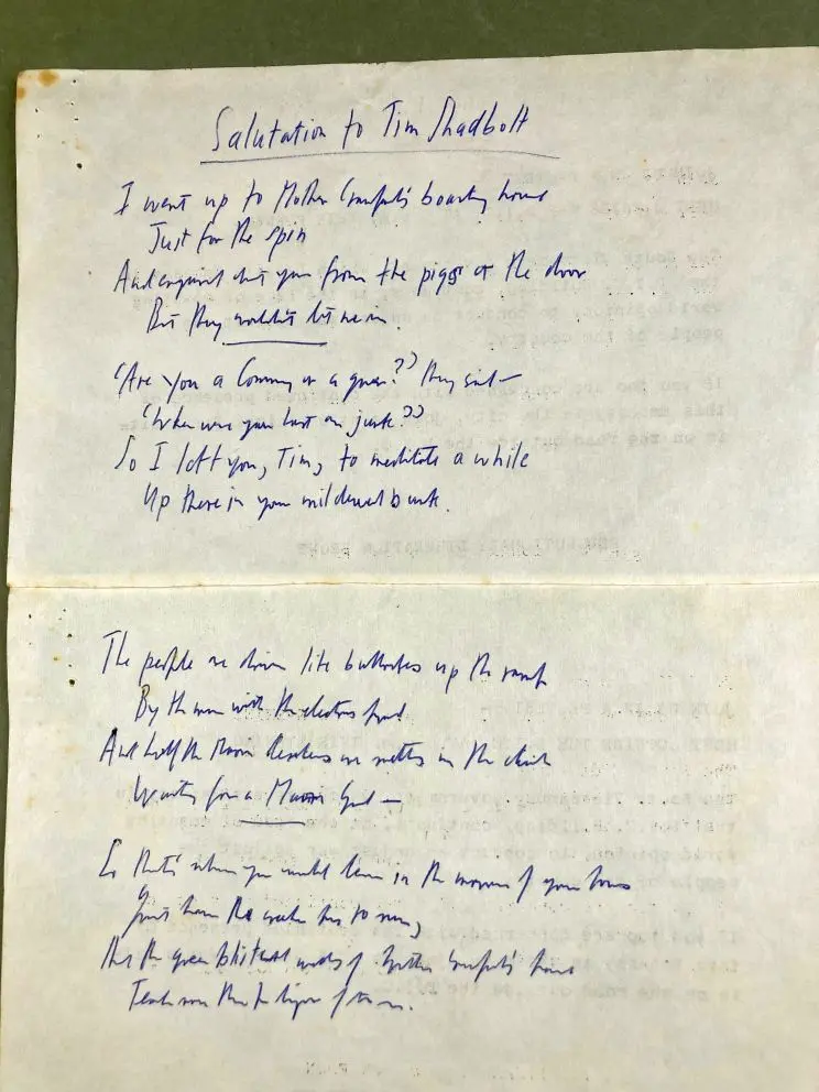 The story behind a spontaneous poem about Tim Shadbolt. | National ...