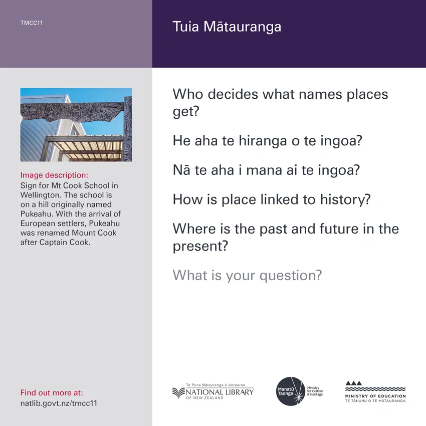 Mt Cook School in Wellington (TMCC11) | Services to Schools
