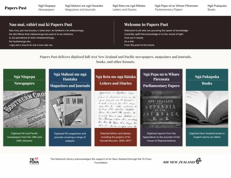 Off the record | Past perfect | National Library of New Zealand