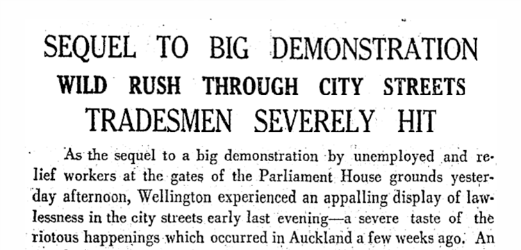 Topic Explorer - Sequel to big demonstration — Evening Post, 1932 ...