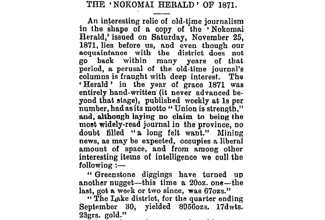 Handwritten newspapers | National Library of New Zealand