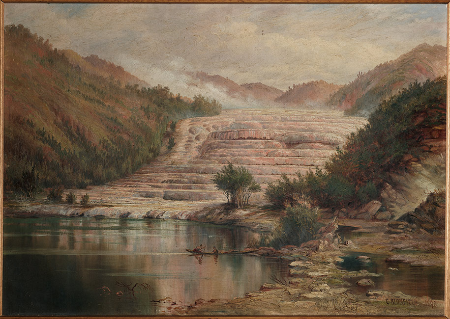 The Pink Terraces | National Library of New Zealand