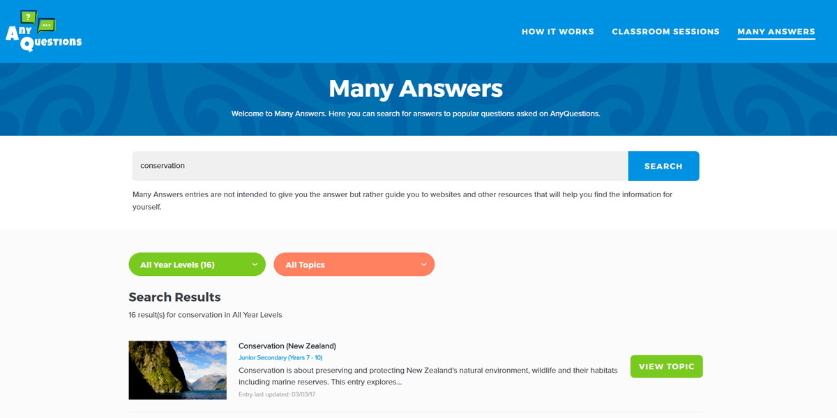 Making it better: Many Answers gets an upgrade! | National Library of ...