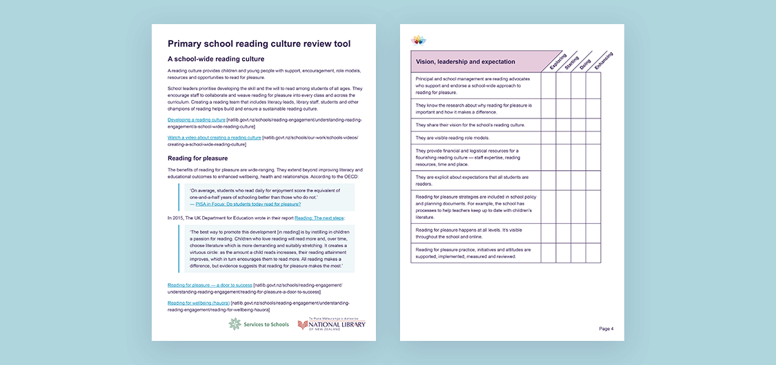 Primary School Reading Culture Review tool | Services to Schools Primary School Reading Culture Review tool | Services to Schools