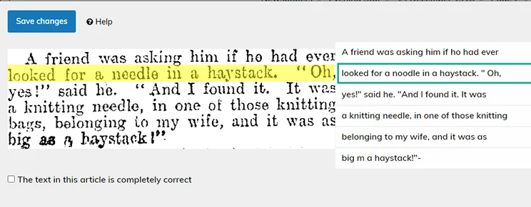 Text corrections new feature for Papers Past | National Library of New ...