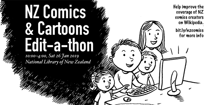 New Zealand Cartoonist and Comics Artist Wikipedia Edit-a-thon ...