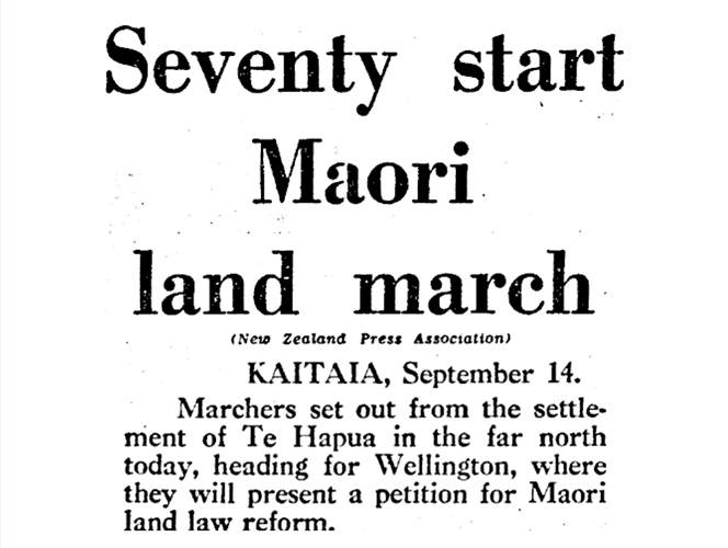 Topic Explorer - Māori Land March 1975 | Services to Schools