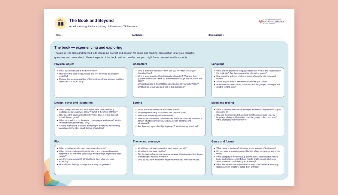 The Book and Beyond — a tool to explore literature | Services to Schools