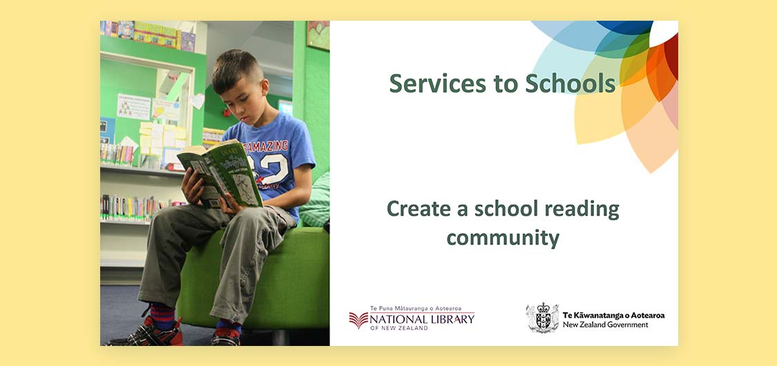 Create a school reading community presentation | Services to Schools