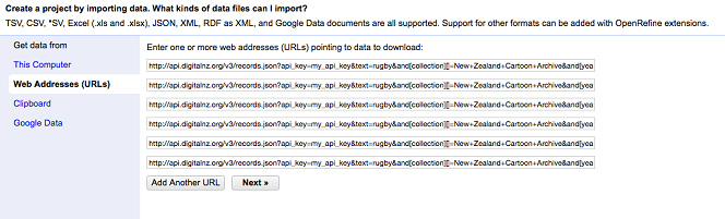 Making API calls using OpenRefine | National Library of New Zealand