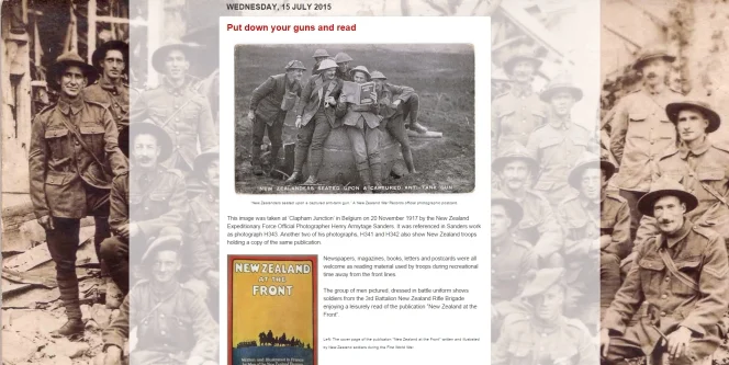 IIPC WW1 commemoration | National Library of New Zealand