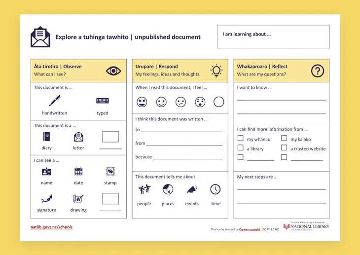 Explore a tuhinga tawhito | unpublished document | Services to Schools
