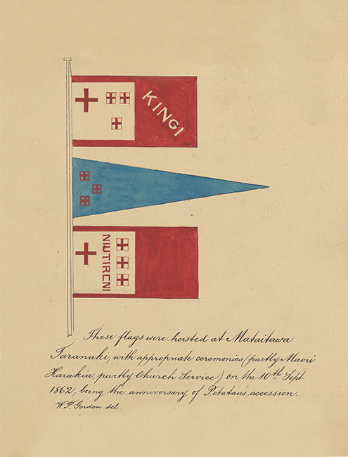 Kīngitanga flags | National Library of New Zealand