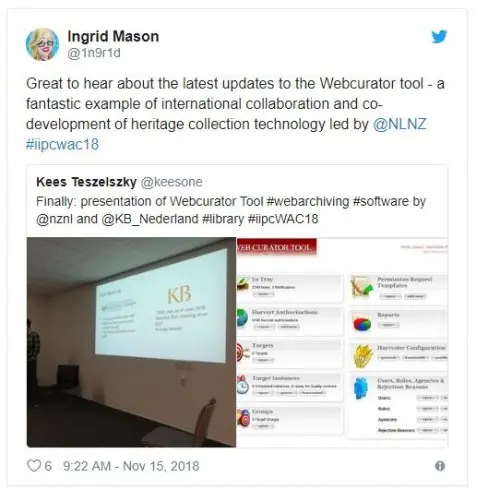 Web Archiving Down Under: Relaunch of the Web Curator Tool at the IIPC ...