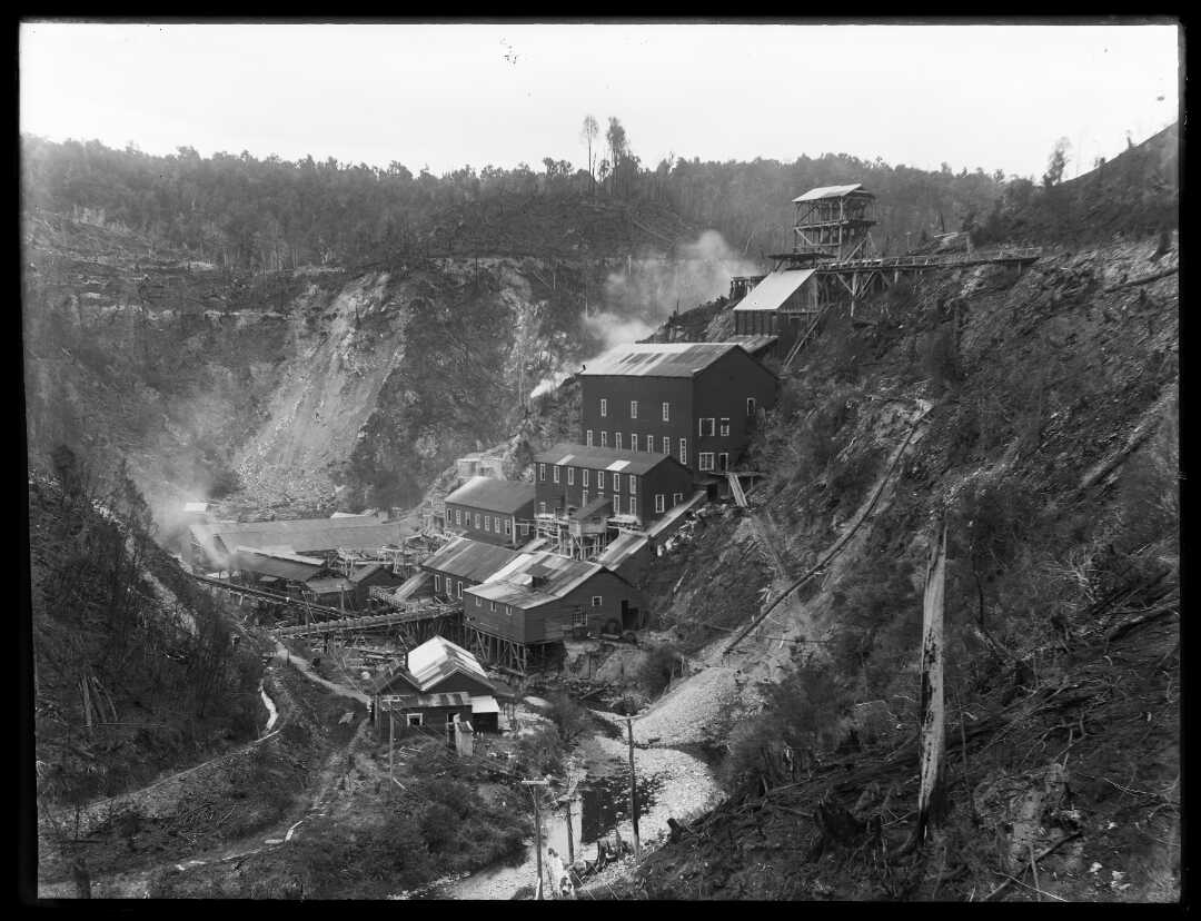 Snowy River processing plant, 1931 | National Library of New Zealand