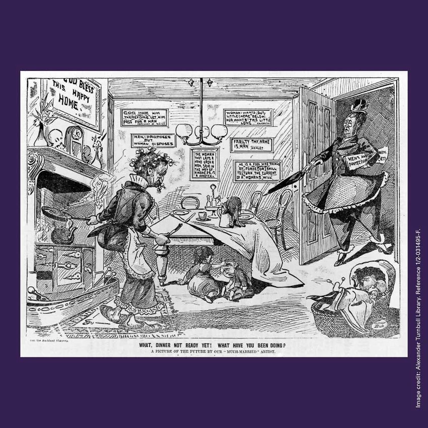 1893 anti-suffrage cartoon (CC0013) | Services to Schools