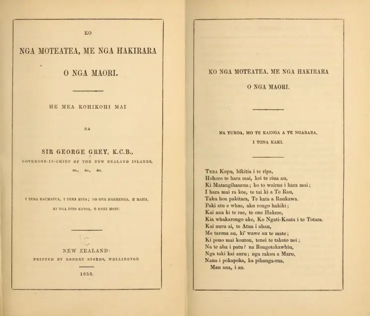 Reading the two versions of “Ngā Mōteatea” | National Library of New ...