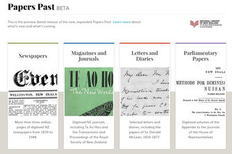 Papers Past has a new website | National Library of New Zealand