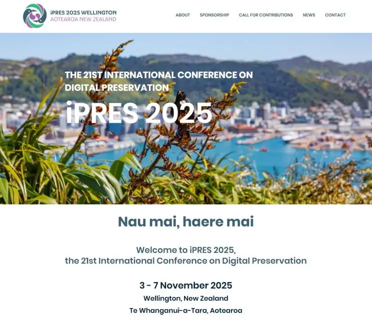 International conference on digital preservation — iPRES 2025 | National Library of New Zealand