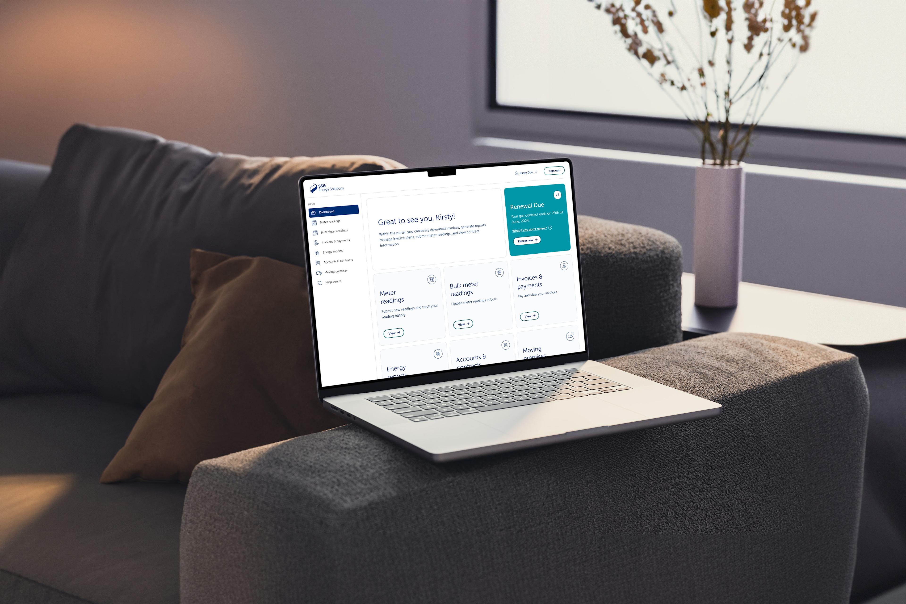 Business energy customer account | SSE Energy Solutions