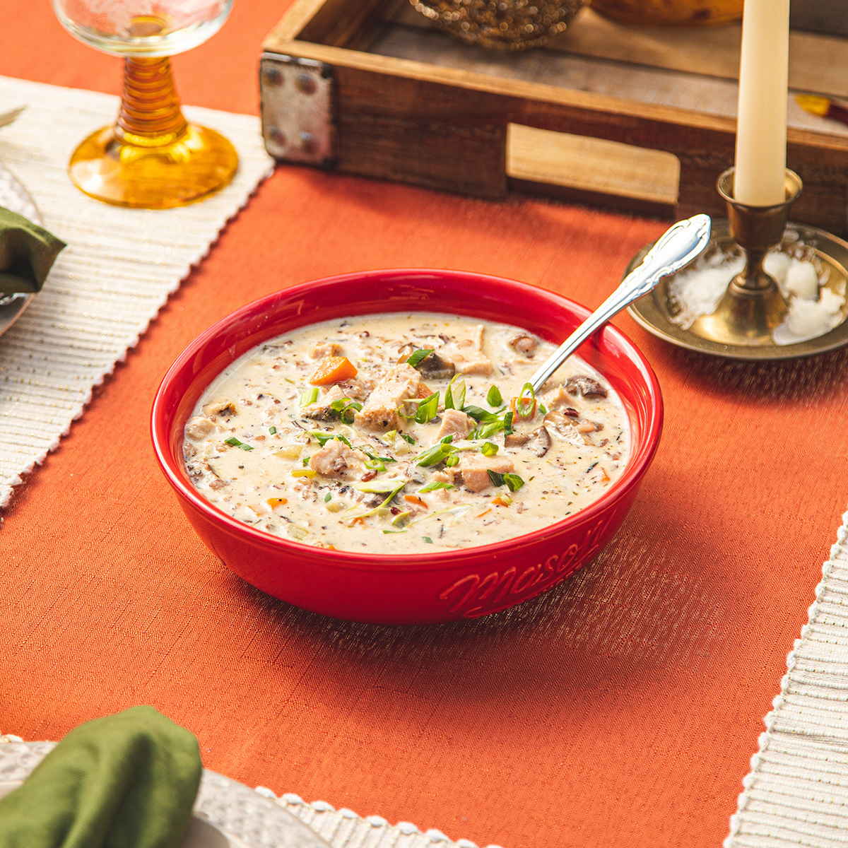 Smoked Turkey & Wild Rice Soup | recteq