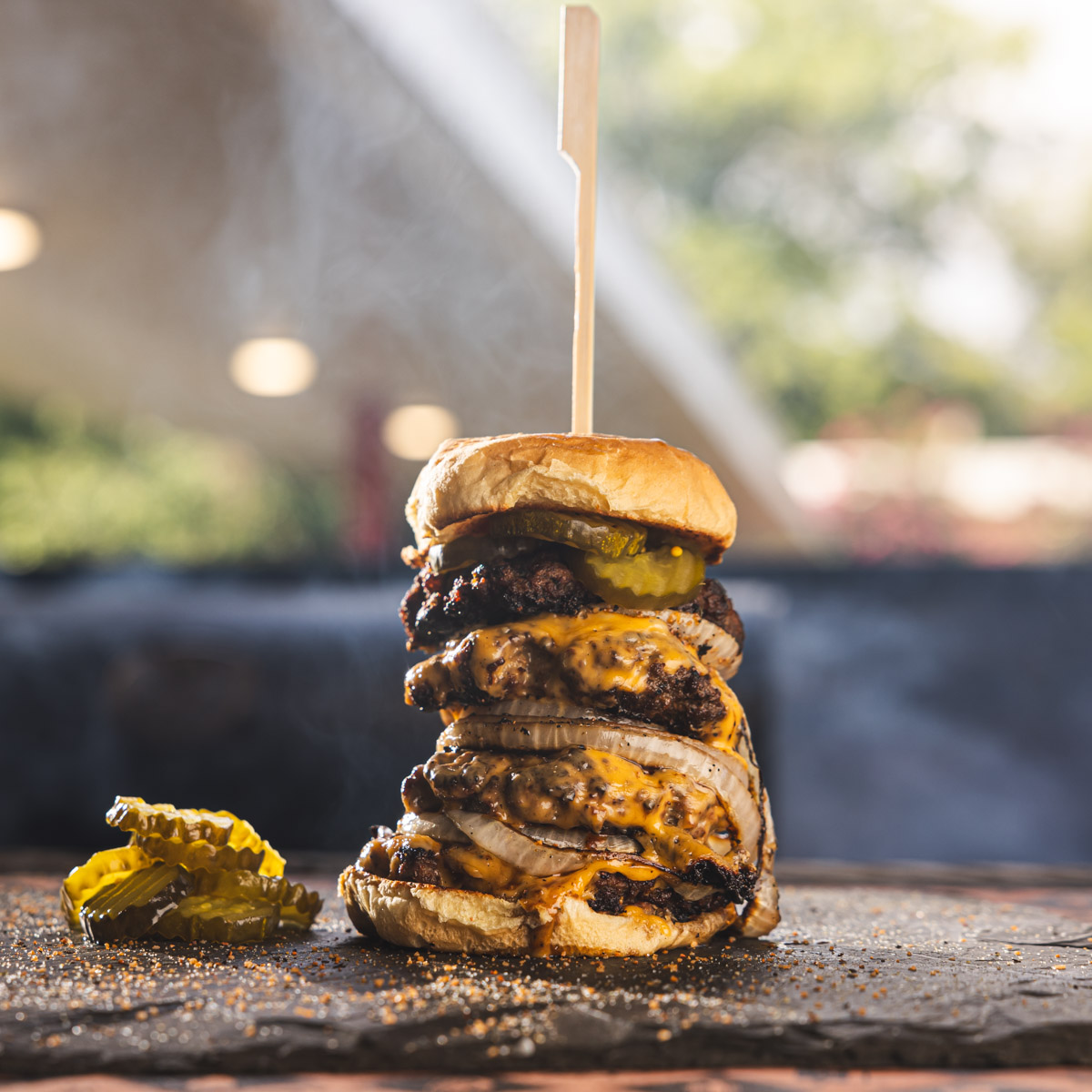 The Quad Smash Burger | recteq