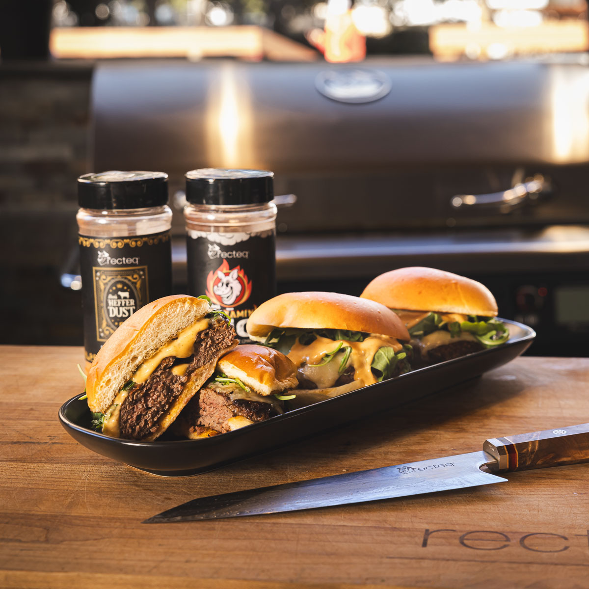 SmokeStone Elk Bacon Burger | recteq