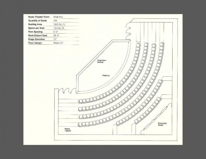 Auditorium Design Plan Floor Plan Of The Cinema Auditorium Decors & 3D
