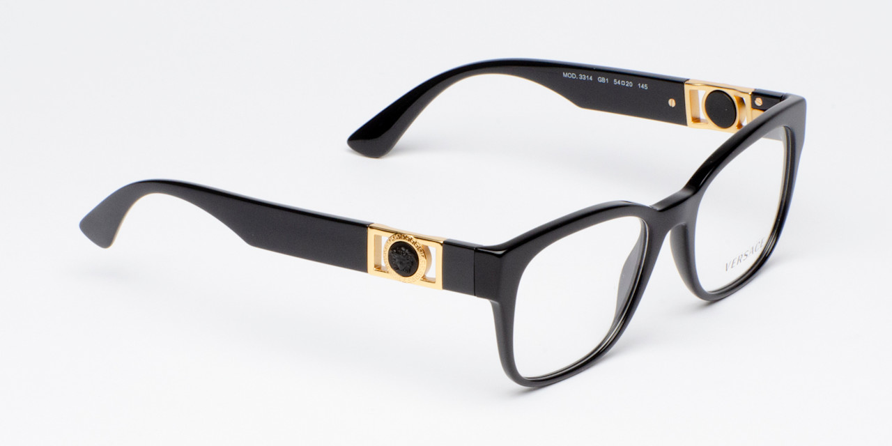 Black VE3314 Eyeglasses | eyecarecenter