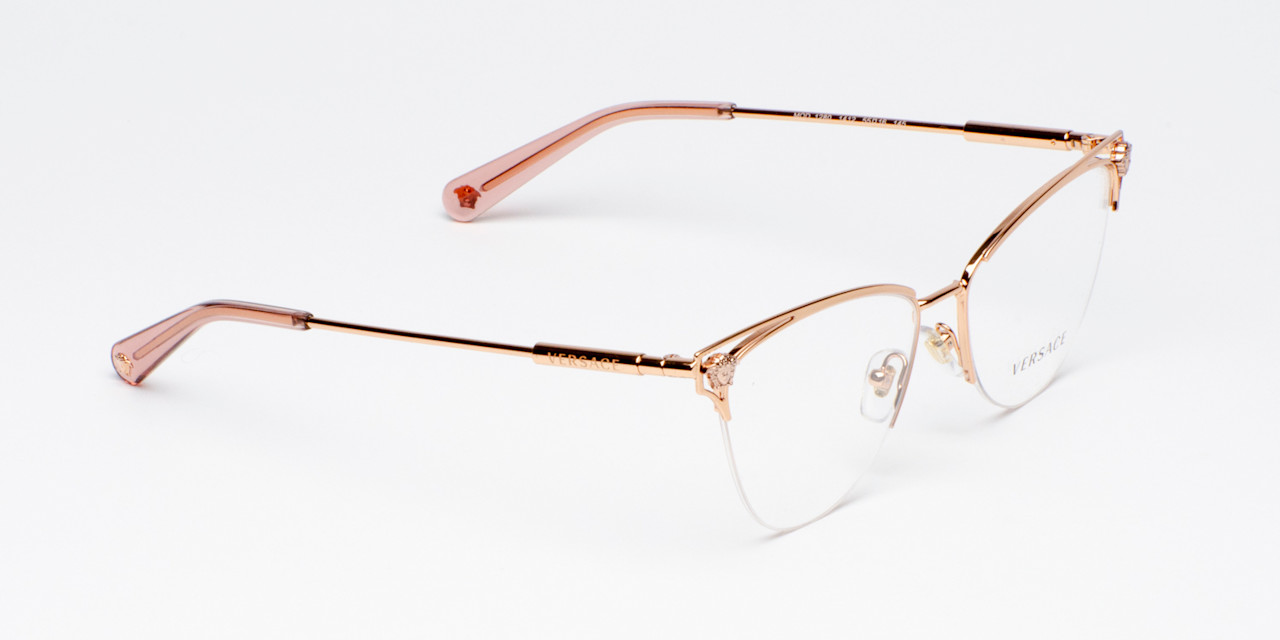 Rose Gold VE1280 Eyeglasses | eyecarecenter