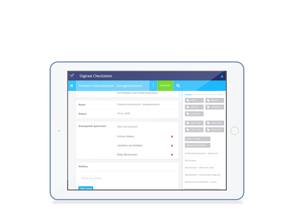 Features Digitale Checklisten