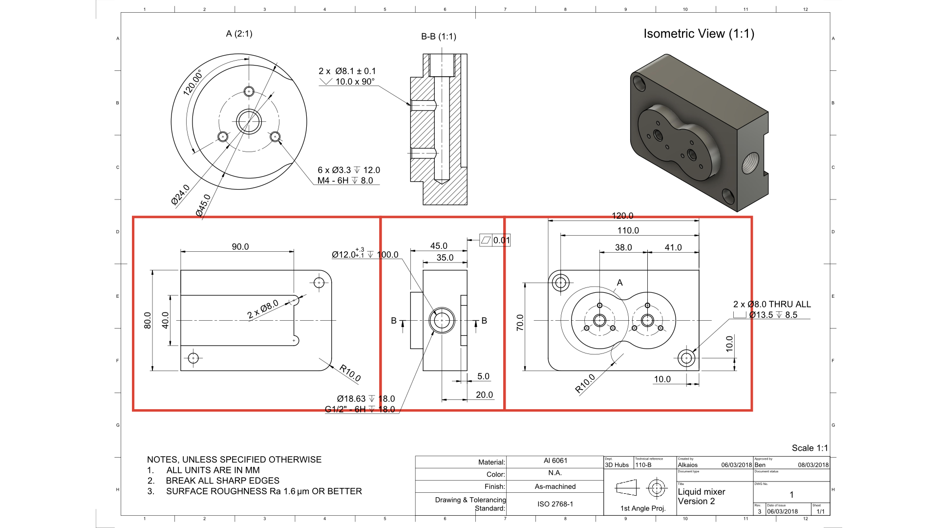 How to prepare a technical drawing for CNC machining | Hubs