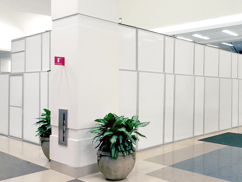Temporary Construction Partition Walls