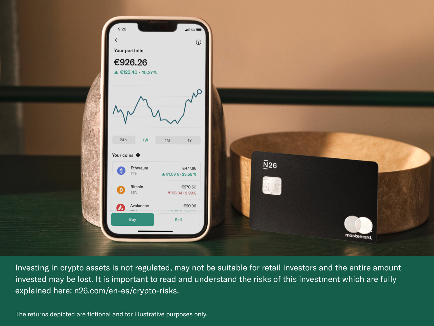 The new generation premium bank account with a metal card - N26