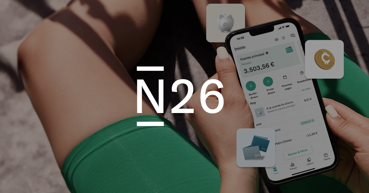 Banco online N26 | Ahorra, invierte y gestiona desde una app