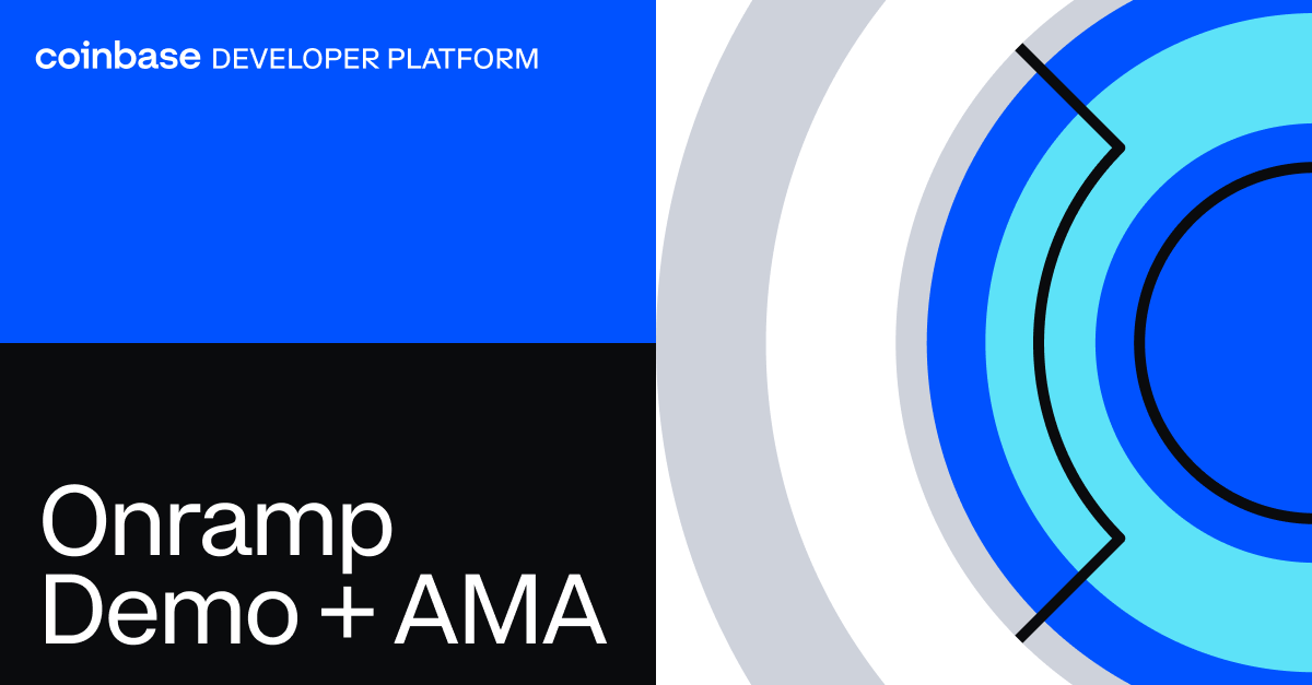 Onramp Demo + AMA: Coinbase Developer Platform (CDP) | Coinbase