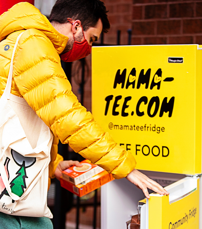 Neighbors Helping Neighbors: The Mama-Tee Community Fridge Project