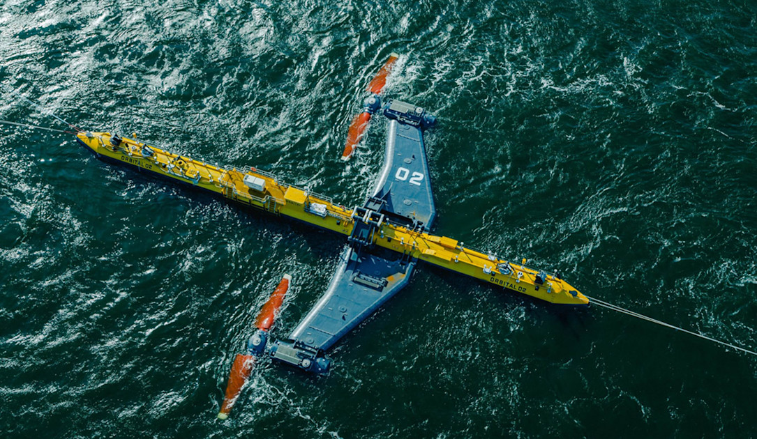 Clean energy from stream & currents with Dynamica slings
