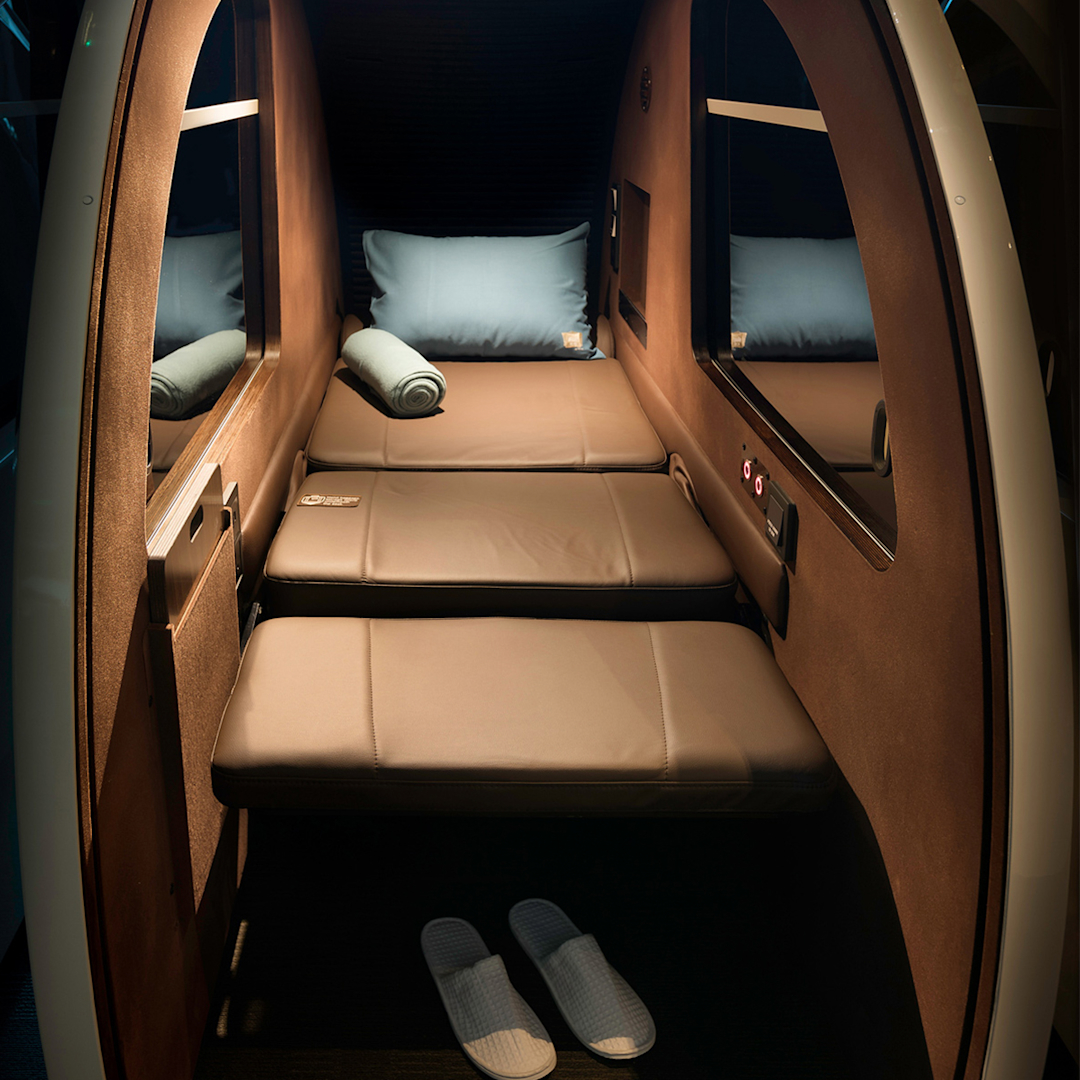 Sleepover | Sleeping Pods at Dubai Airport Terminal 3, A-Gates | Sleepover